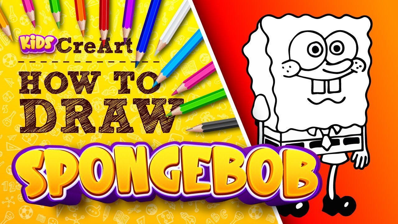 How to Draw Spongebob SquarePants Easy 🖌 | Learn to draw favorite fairy ...