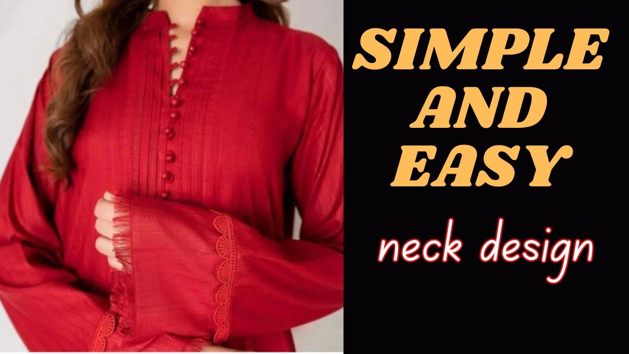 Easy and simple neck design|galay k design#neckdesign - YouTube