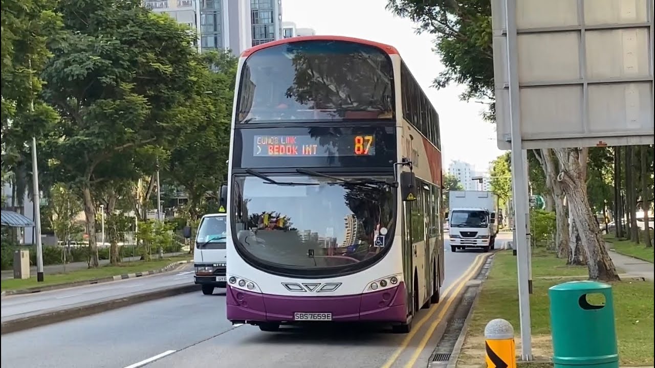 SBST Volvo B9TL WEG2 - SBS7659E on Route/Service 87 - YouTube