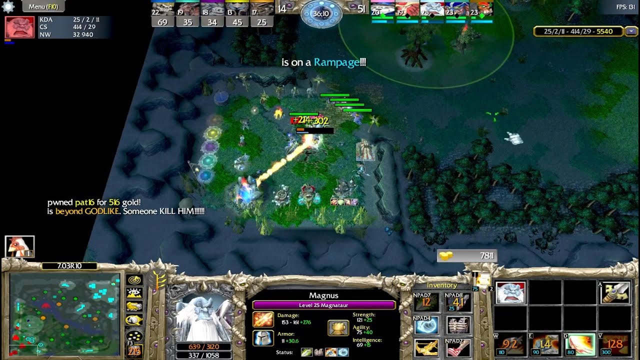 DOTA 1 Magnus Magnataur Beyond GODLIKE #14 + RAMPAGE - YouTube