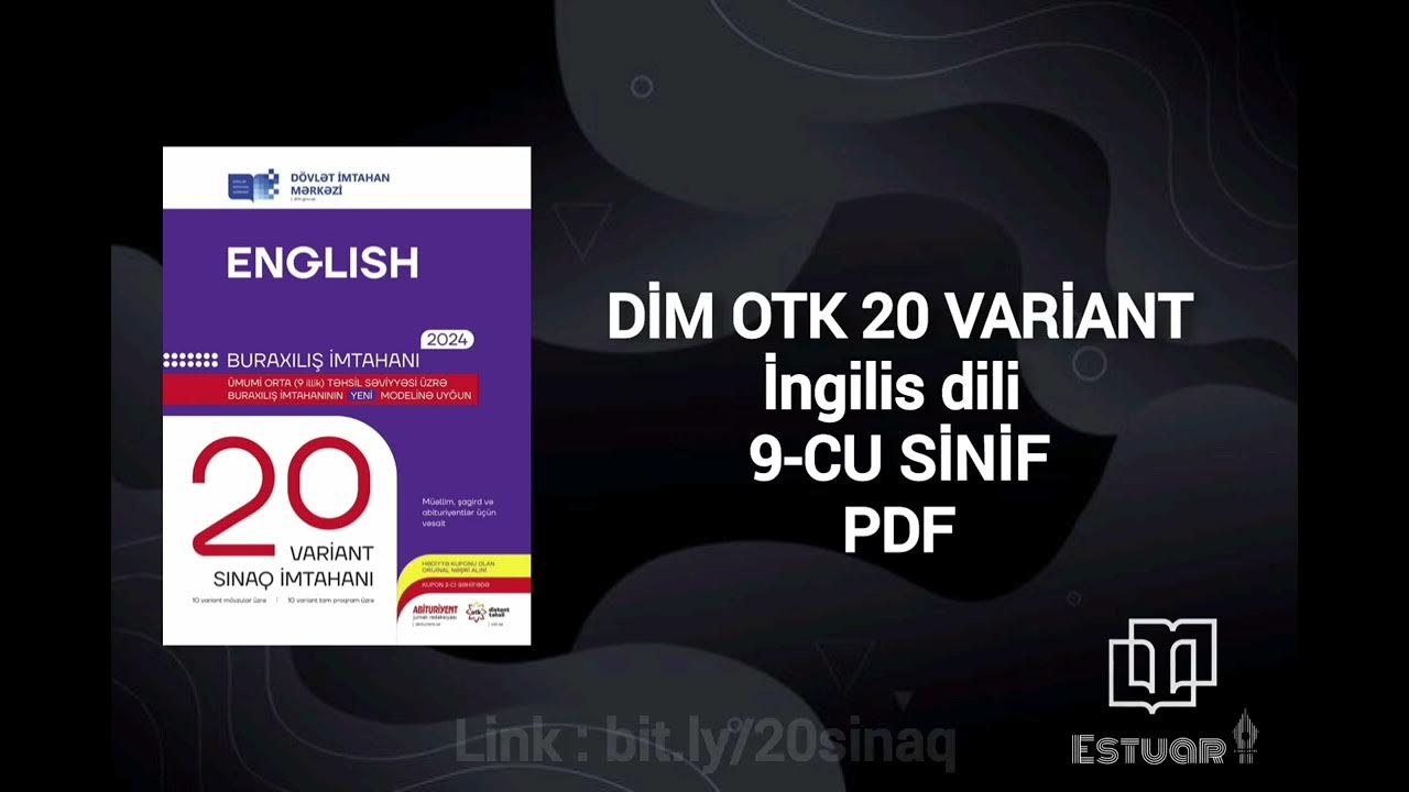 DİM OTK İngilis Dili 9-Cu Sinif 20 Variant Sınaq Kitabı PDF ! - YouTube