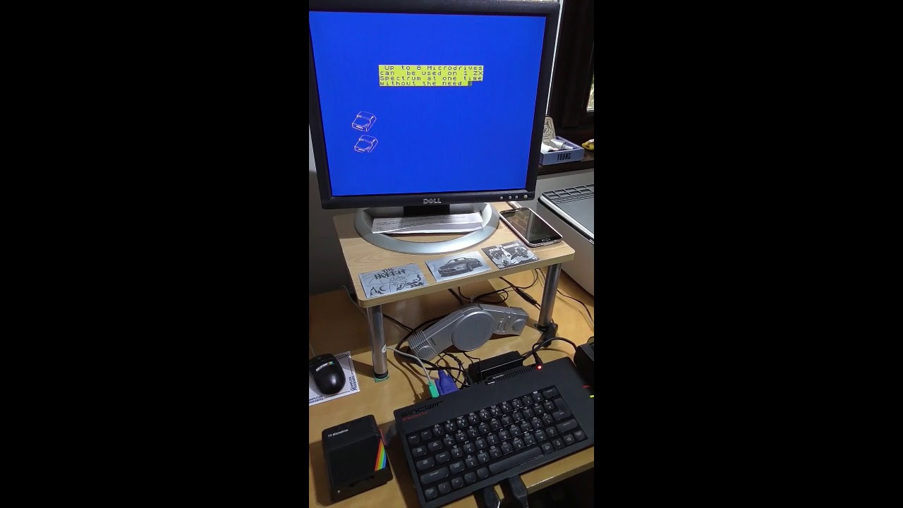 ZX Spectrum NEXT & vDriveZX running Sinclair Interface 1 retail demo from .MDR image on a SD ...