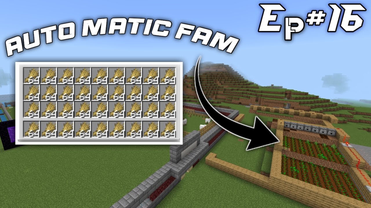 HOW TO MAKE INFINITE WHEAT FARM IN JUST 7 MINUTES!! Ep 16 ...