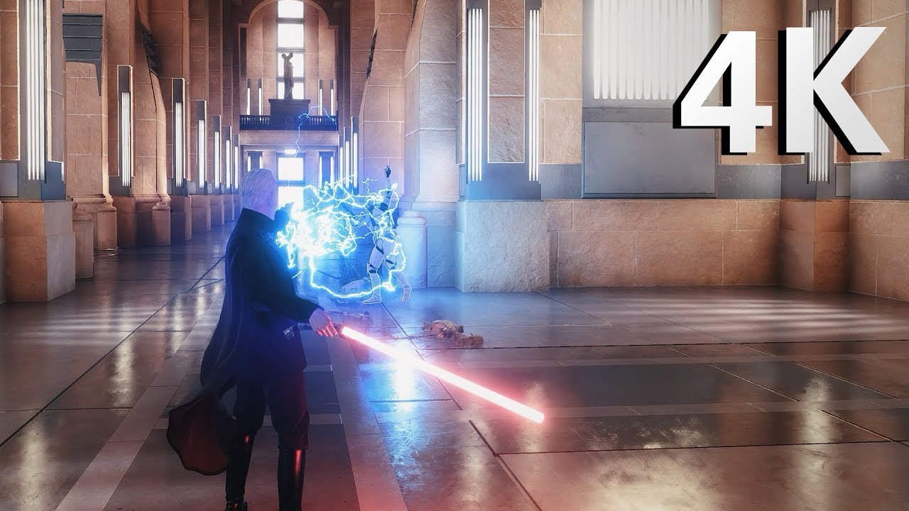 Count Dooku! No HUD 4K Gameplay Battlefront II - YouTube