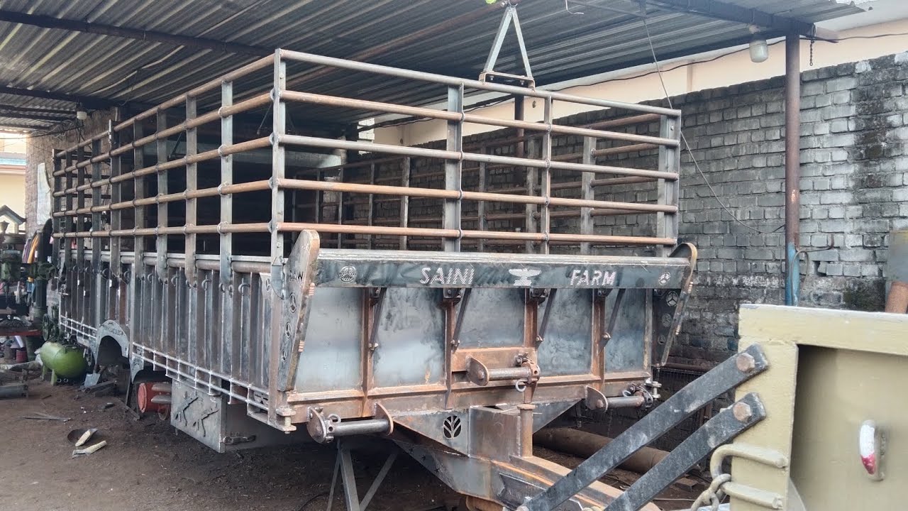 [Dashmesh agro works bhangala] new trolley 18:5 foot - YouTube