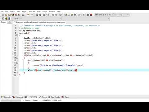 How to check whether a triangle is equilateral, isosceles or scalene in ...