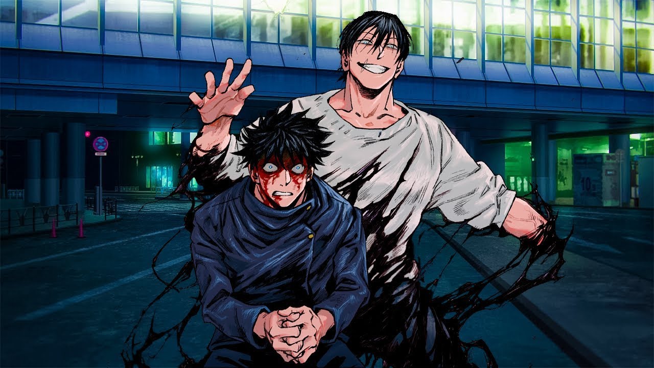 呪術廻戦 ! TOJI tears down MEGUMI's rabbit wall - YouTube