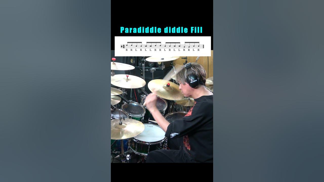 Paradiddle diddle Drum Fill-in パラディドルディドルの始まり変えてフュージョン系ドラムフィルイン叩いてみた。 #drums #sakaedrums # ...