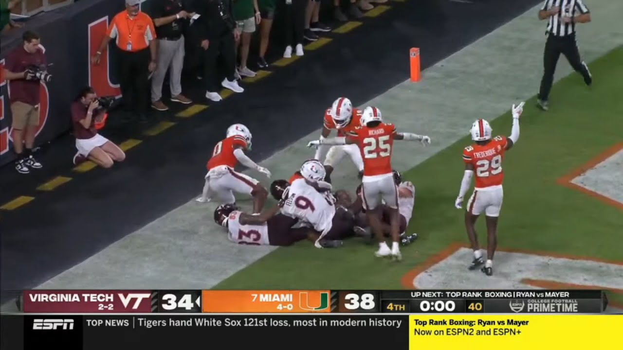Virginia Tech at #7 Miami INSANE ENDING | 2024 College Football - YouTube