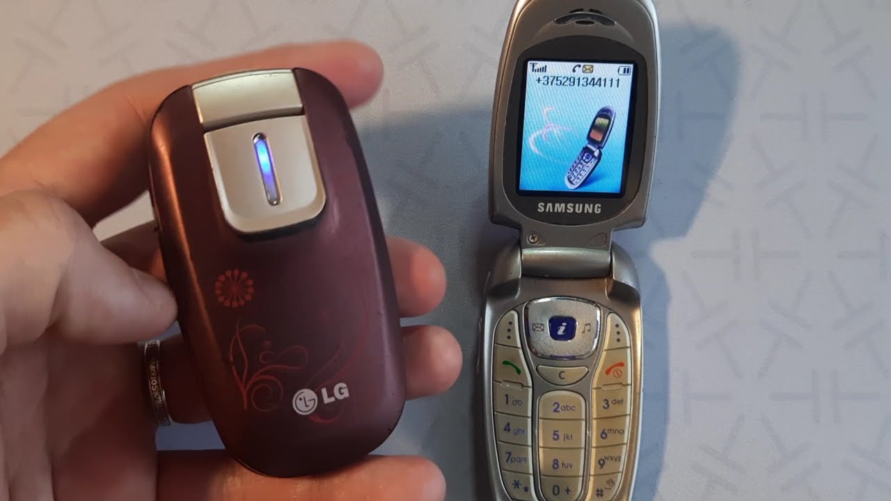 Incoming call & Outgoing call at the Same Time Samsung X481 + LG KG376 ...