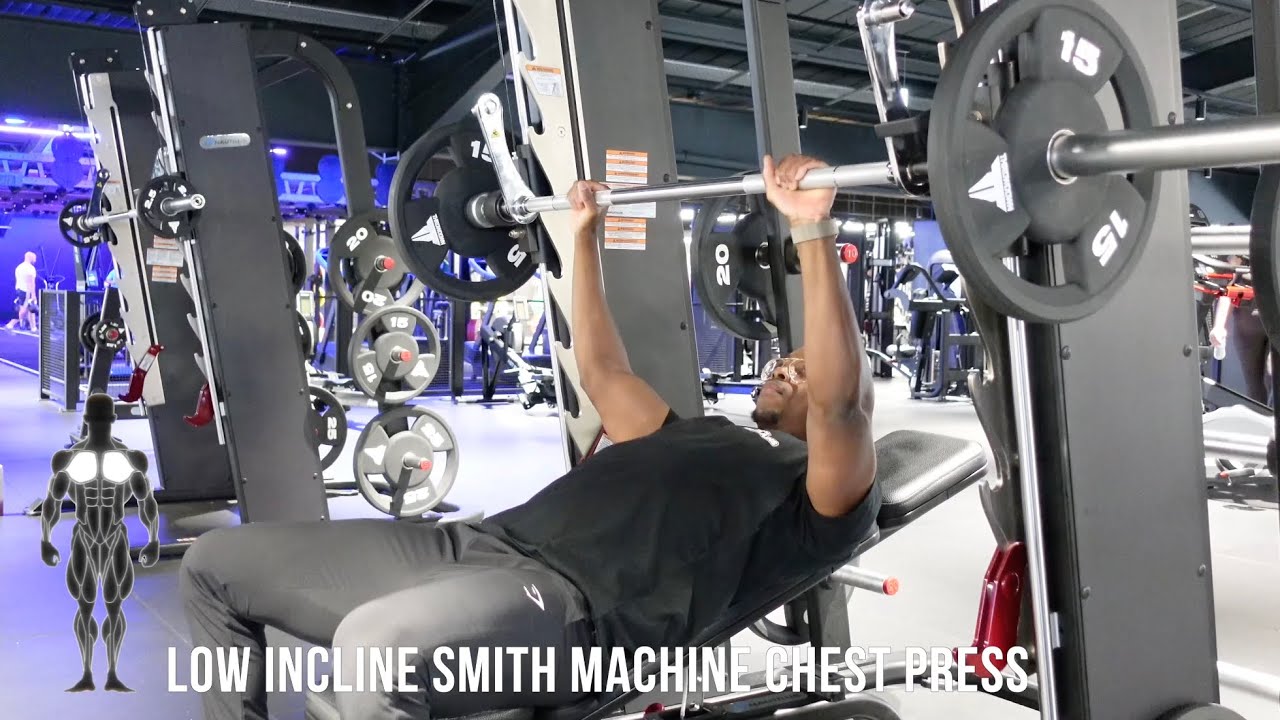 How to Do a Low Incline Smith Machine Chest Press | Exercise Tutorial ...