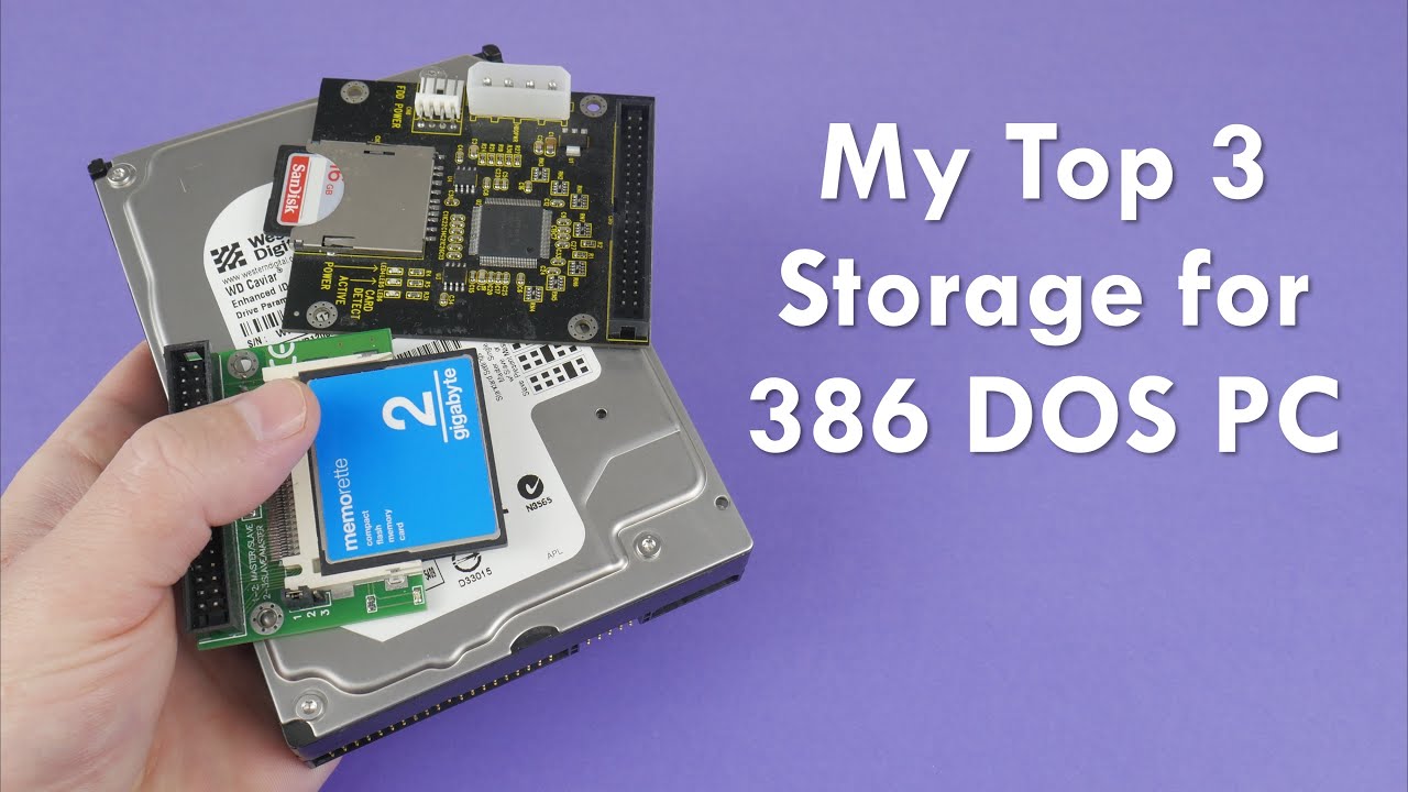 My Top 3 Storage Options for 386 DOS PC - YouTube