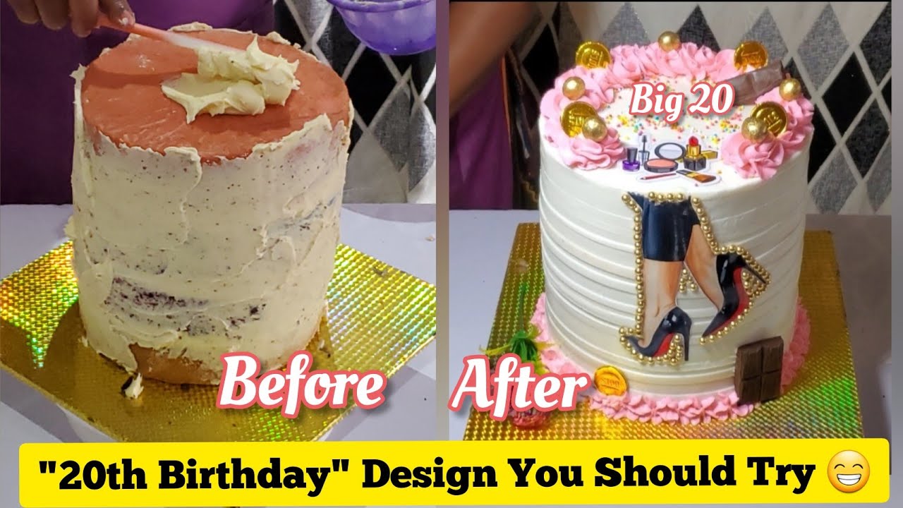 Simple 20th Birthday Cake Design Ideas DIY YouTube simple-20th-birthday-cake-design-ideas-diy-youtube