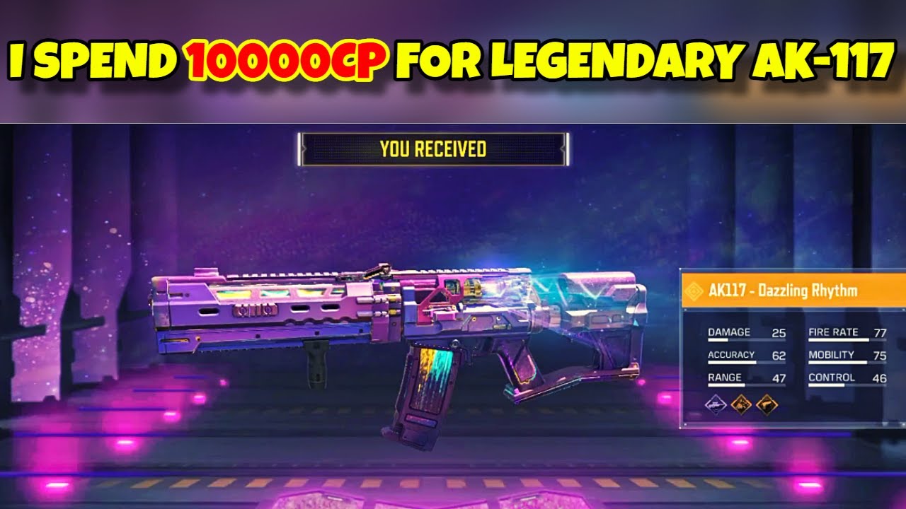 *NEW* Legendary AK-117 Dazzling Rhythm | I SPEND 10000CP FOR LEGENDARY ...