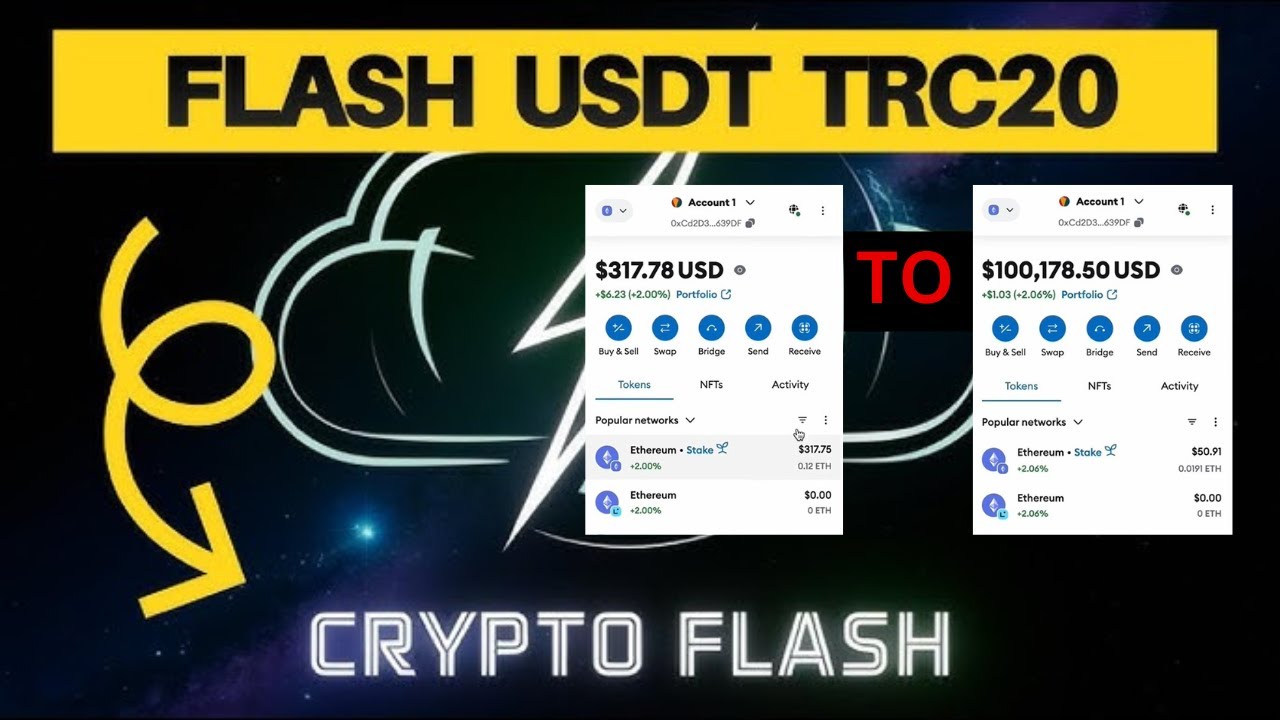 Generate flash USDT | +100000$ flash USDT created , - YouTube