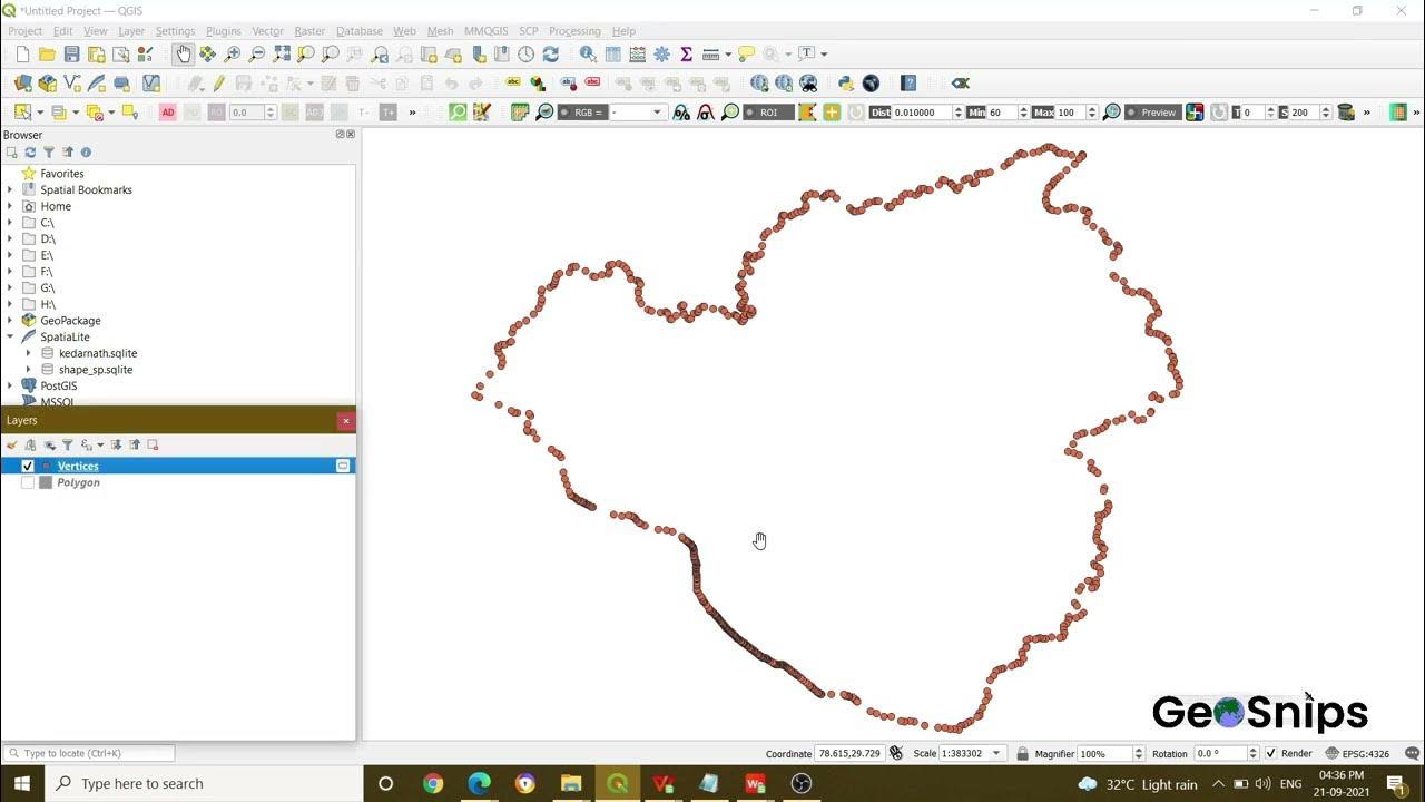#20 QGIS Vector | Extract Vertices - YouTube