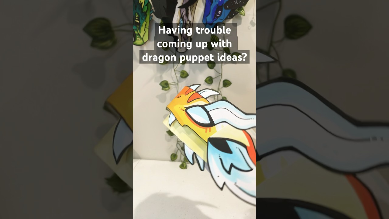 Dragon puppet idea generator #dragonpuppets #paperdragon - YouTube