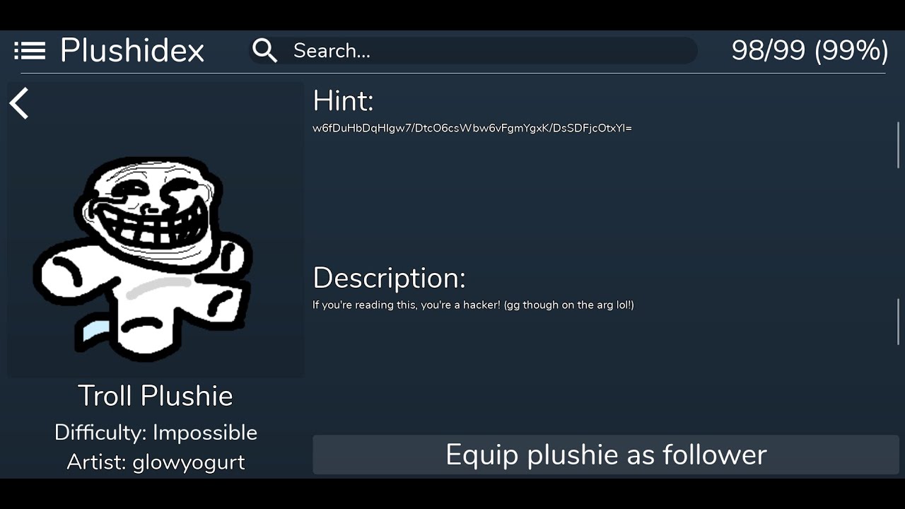 How to solve the ARG of Troll Plushie (tutorial without the long obby ...