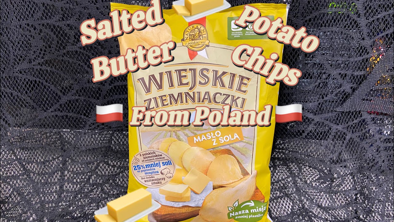 Salted Butter Potato Chips from Poland! #chips #review #snacks - YouTube