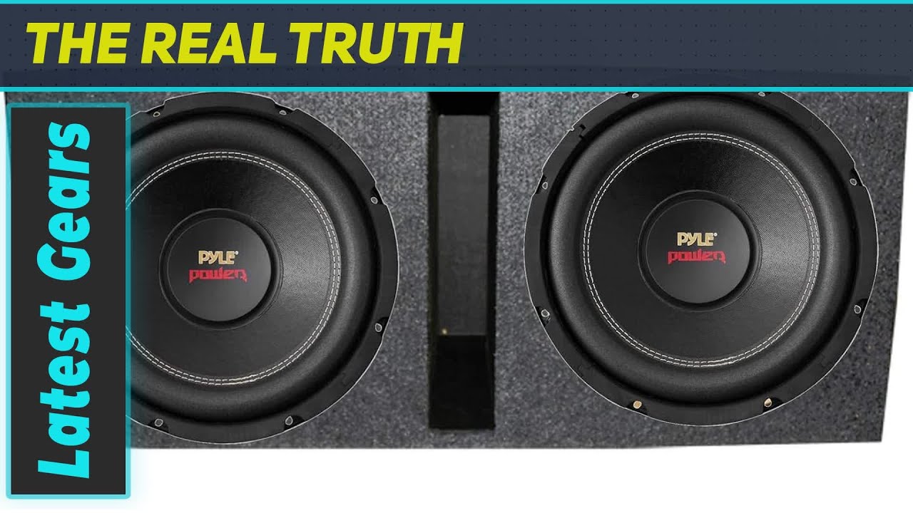 Pyle PLPW12D 12" 3200W Subwoofer 2 Pack with Dual Vented Enclosure ...