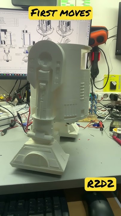 R2d2 First Moves 8pins R2d2 Robot Arduinoproject Diy 3dprinting Arduino Starwars Youtube
