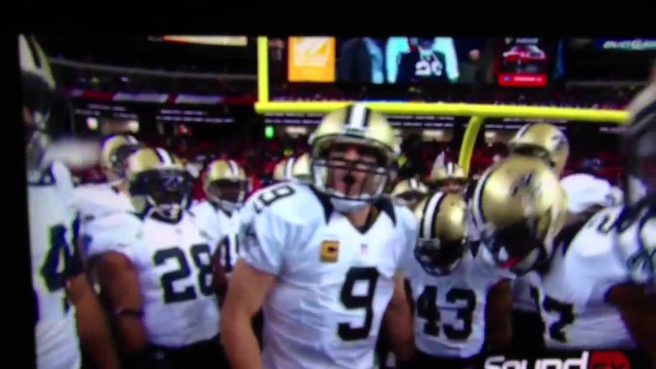 2012 New Orleans Saints Drew Brees' Pregame chant part 2 - YouTube