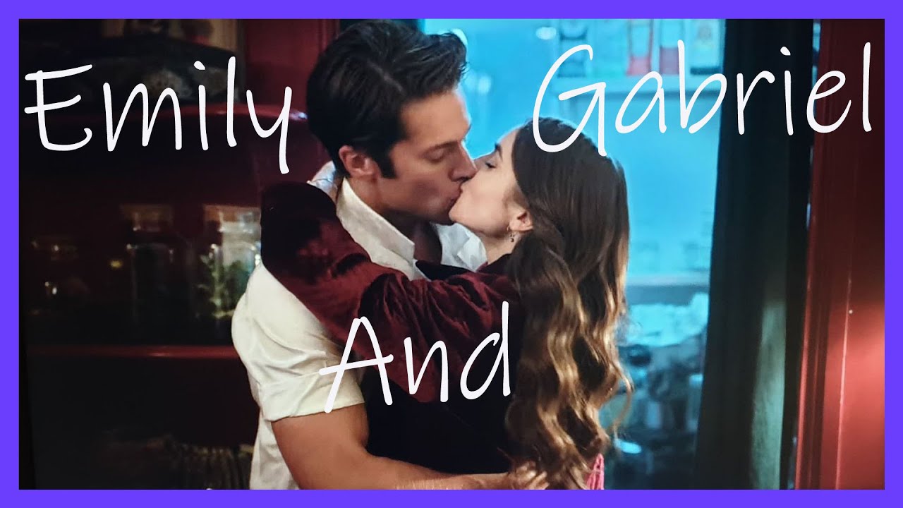 Emily and Gabriel First Kiss | Emily and Gabriel SCENE | Emily in Paris ...