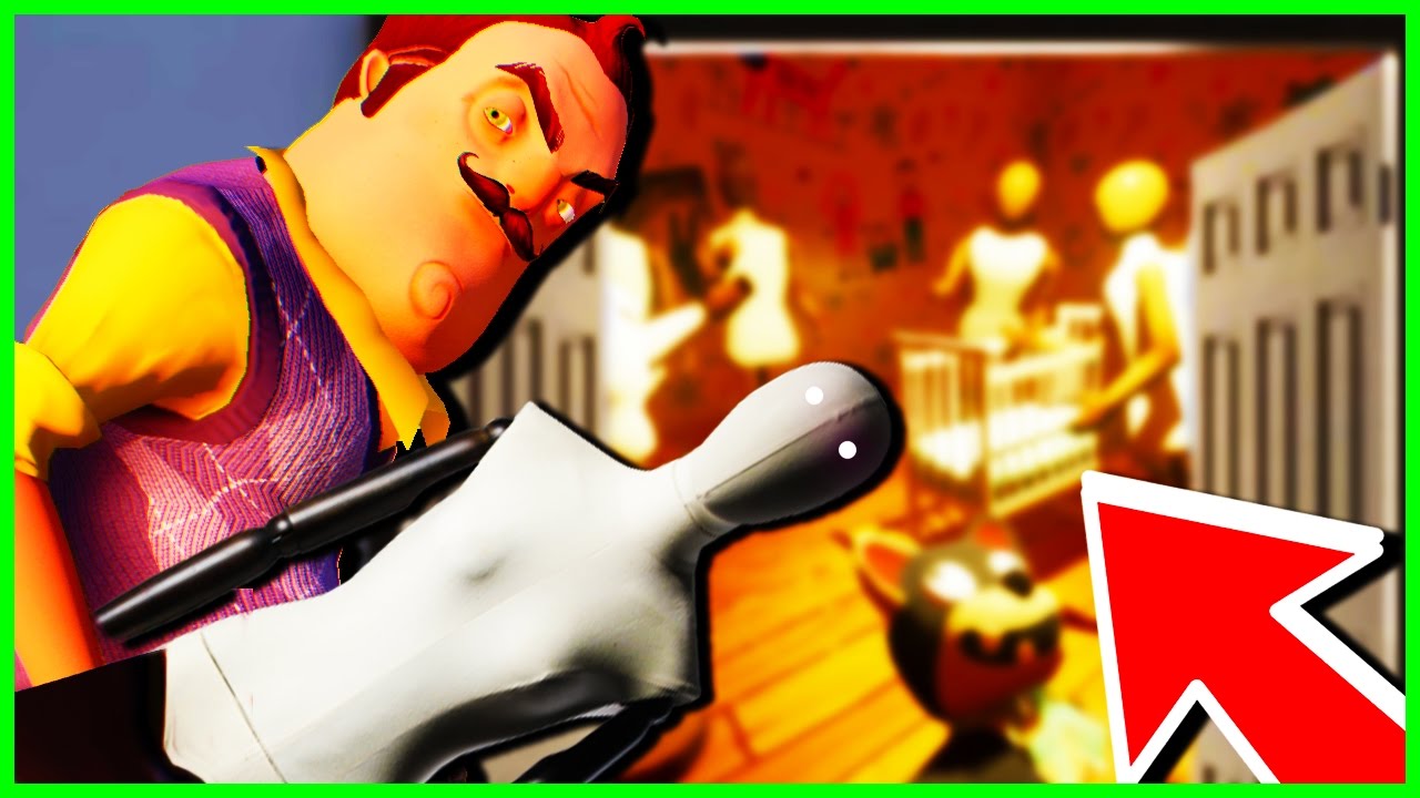 Hello Neighbor UPDATE 🌟SECRET MANNEQUIN ENDING & CUTSCENE?!🌟 -Hello ...