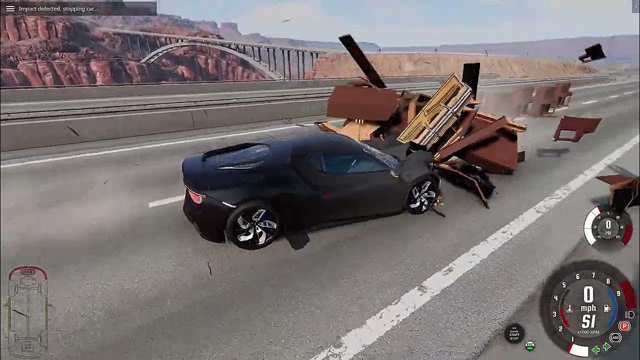 Crashing Chords: Terrifying Accident as Car Hits Piano on Highway - YouTube