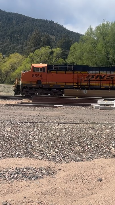 BNSF 6654 Leads A Empty Intermodal Train! 5-27-24 - YouTube