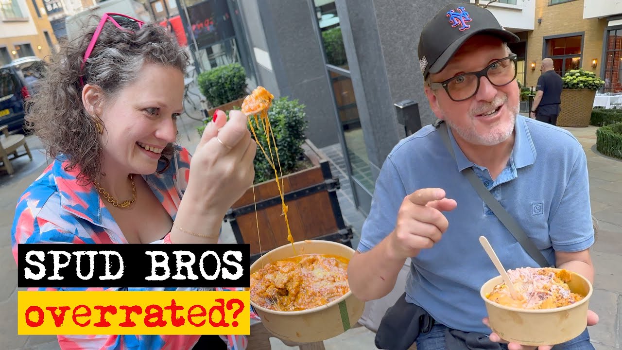 An AMERICAN tries a JACKET POTATO from The SPUD BROS! She said I ...