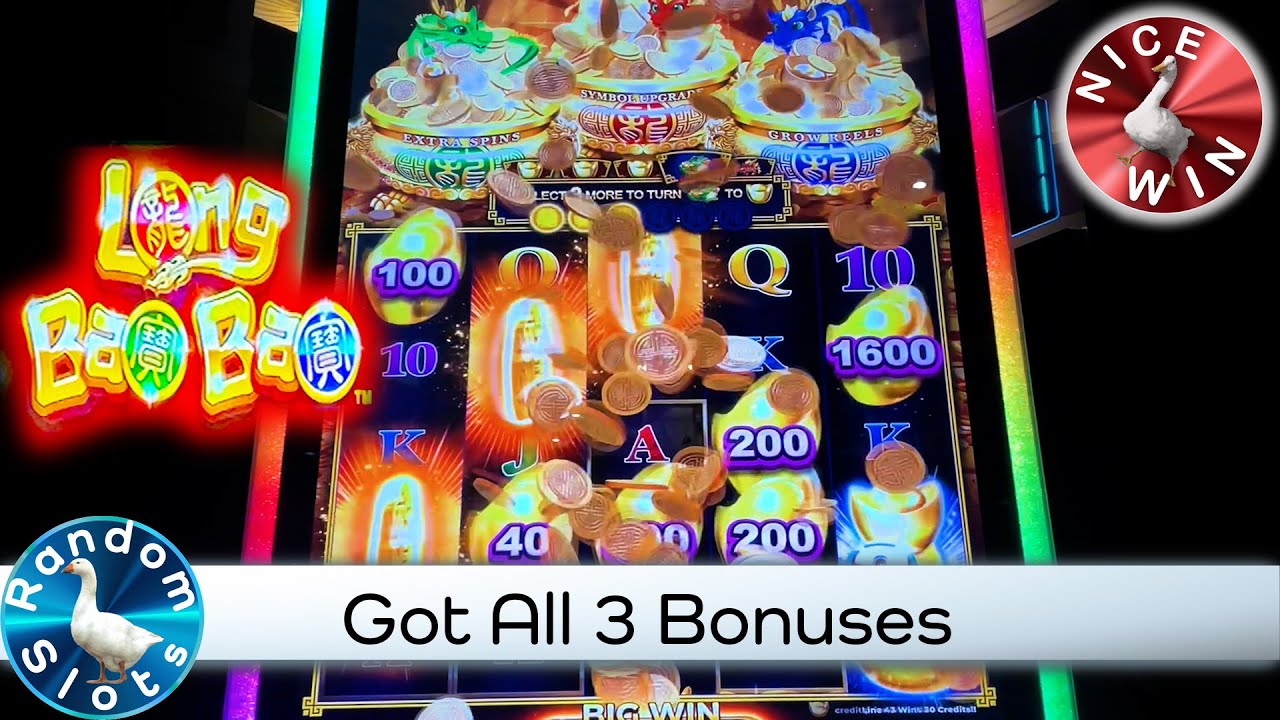 Triple Coin Treasure Long Bao Bao Slot Machine Big Bonus - YouTube