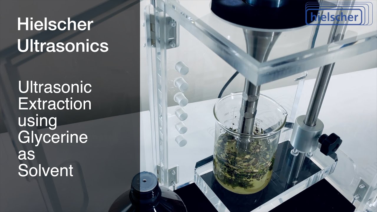 Ultrasonic Extraction of Herbal Bioactive Compounds into Glycerine ...