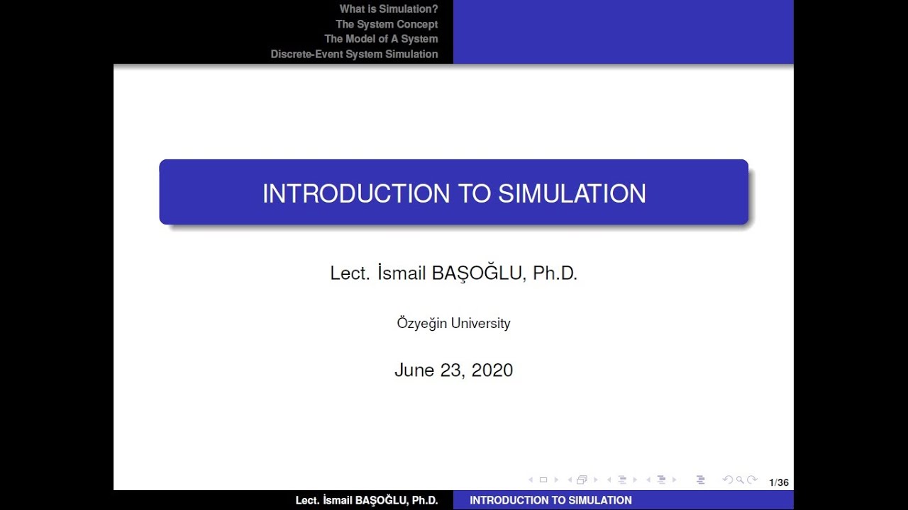 Simulation Modeling 01 What is Simulation? - YouTube