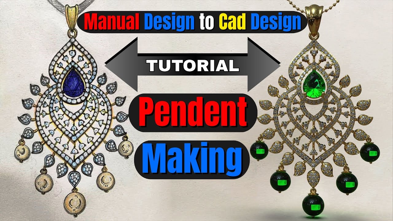 Easy Way to Making a Diamond Pendent | Manual Design to CAD Design ...