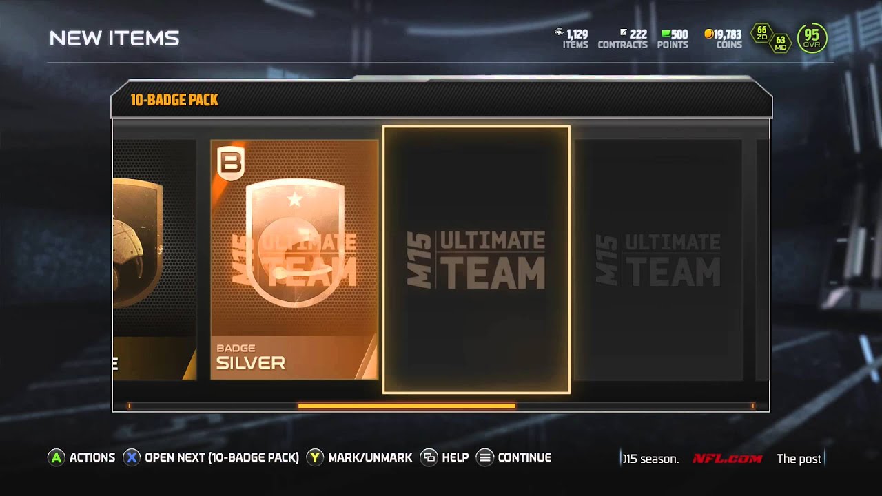 Madden 15 Ultimate Team - Biggest Badge Pack Opening Ever? 330! + New ...