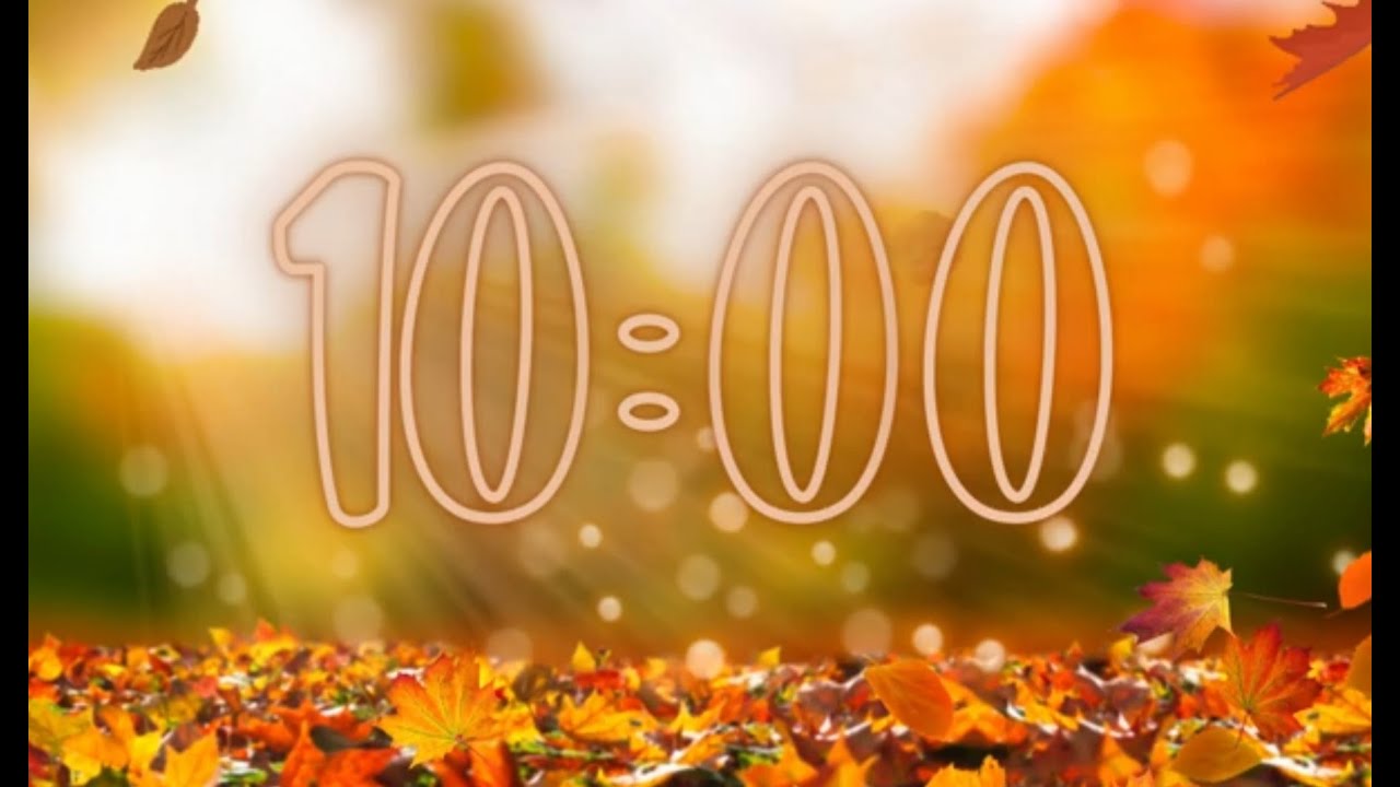 10 Minute Fall Countdown Timer - YouTube