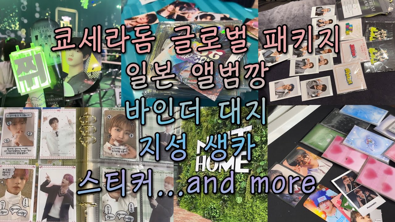 시즈니 브이로그 썸네일이 곧 내용 더드림쇼2 오사카 쿄세라돔 글로벌패키지 앨범깡 지성 생카 바인더 대지 준등기깡 엔시티홈