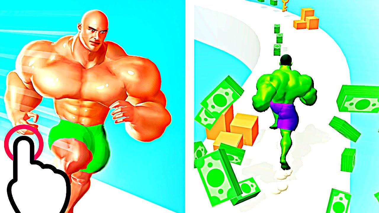 Muscle Rush - Muscle Rush Big Man Run - All Levels iOS Android GamePlay ...