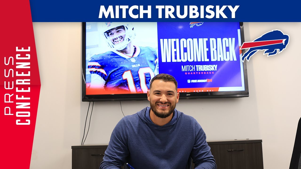 Mitch Trubisky: “Happy To Be Back" | Buffalo Bills - YouTube
