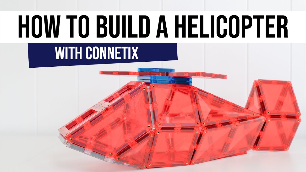 Magnetic Tiles Ideas - HOW TO BUILD A HELICOPTER - YouTube
