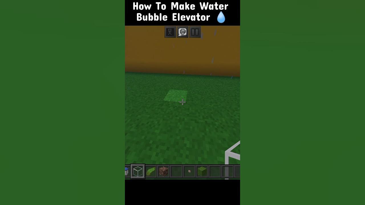 How To Make Bubble Elevator | #minecraft - YouTube