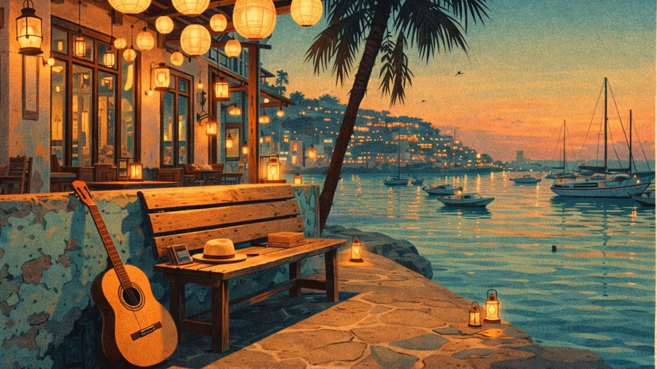 ☀️ Sunset Bossa Nova Serenade - Full Bossa Nova Album [4K] | Warm ...