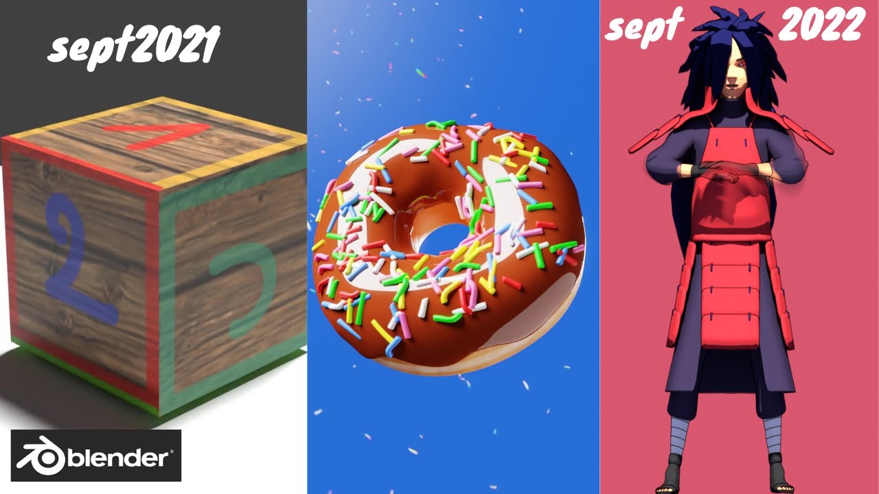 One year of using Blender in 4 minutes - YouTube
