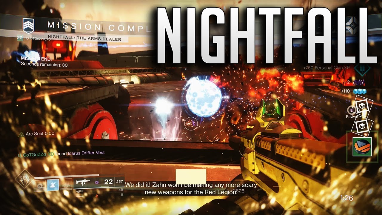 DESTINY 2 - FIRST NIGHTFALL STRIKE +REWARDS - YouTube
