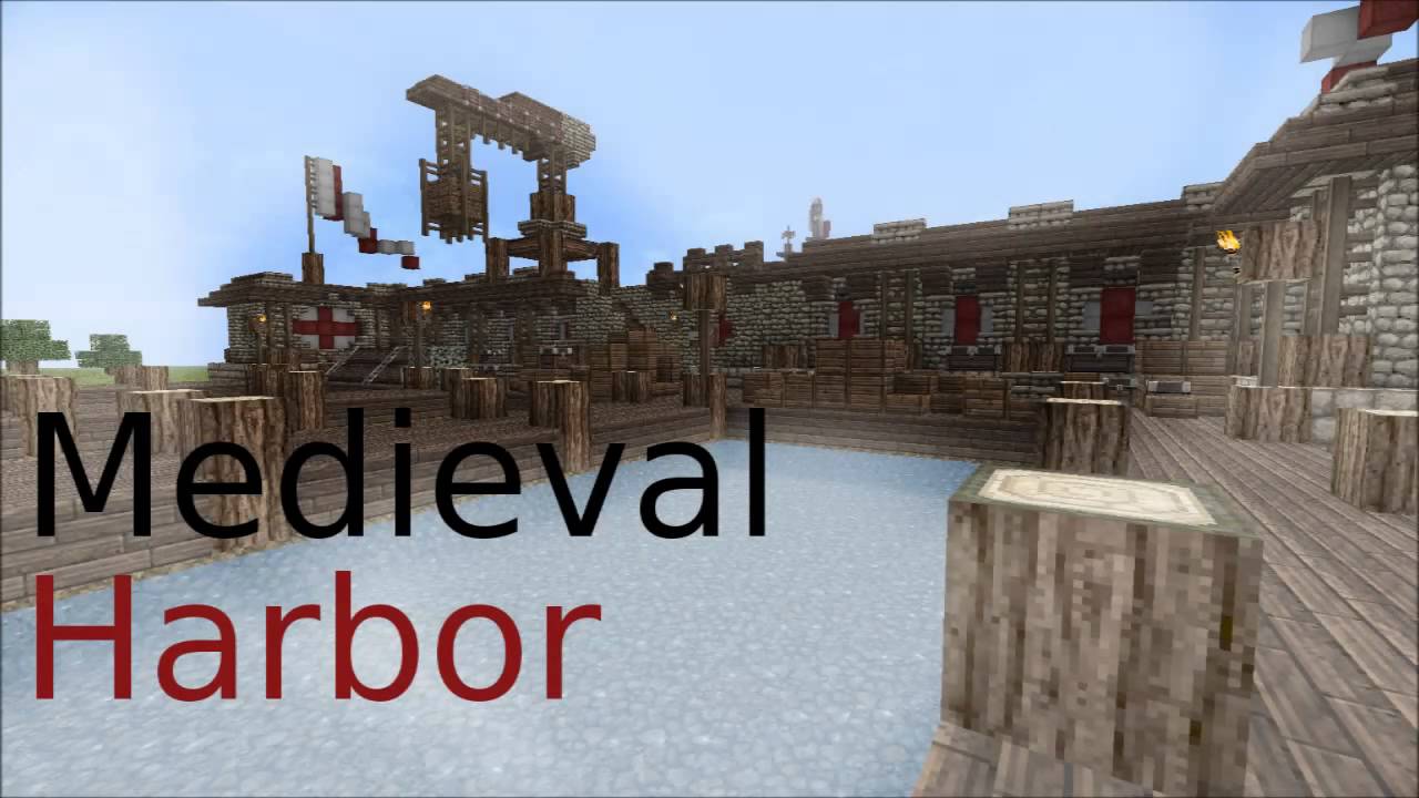 Minecraft Medieval Harbor - YouTube