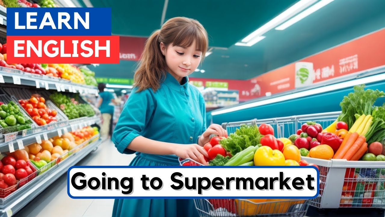 Going to the Supermarket | Improve Your English | English Speaking And ...