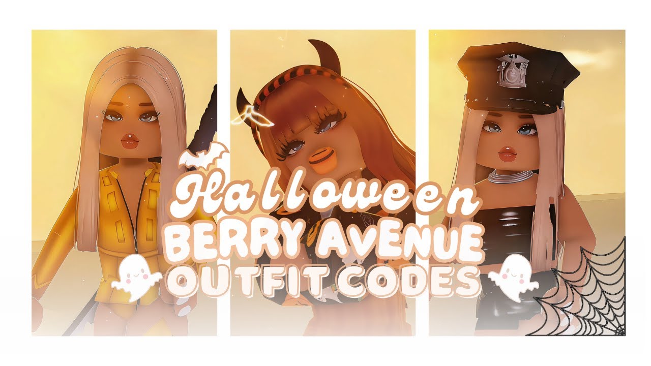Berry Avenue Halloween Outfit Code Compilation 🎃 - YouTube