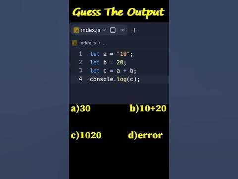Guess The Output || part 2 - YouTube