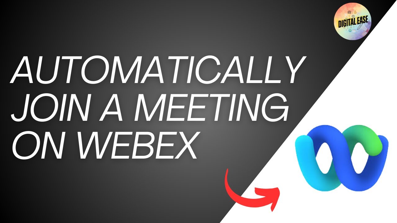 How To Automatically Join A Meeting On Webex - YouTube